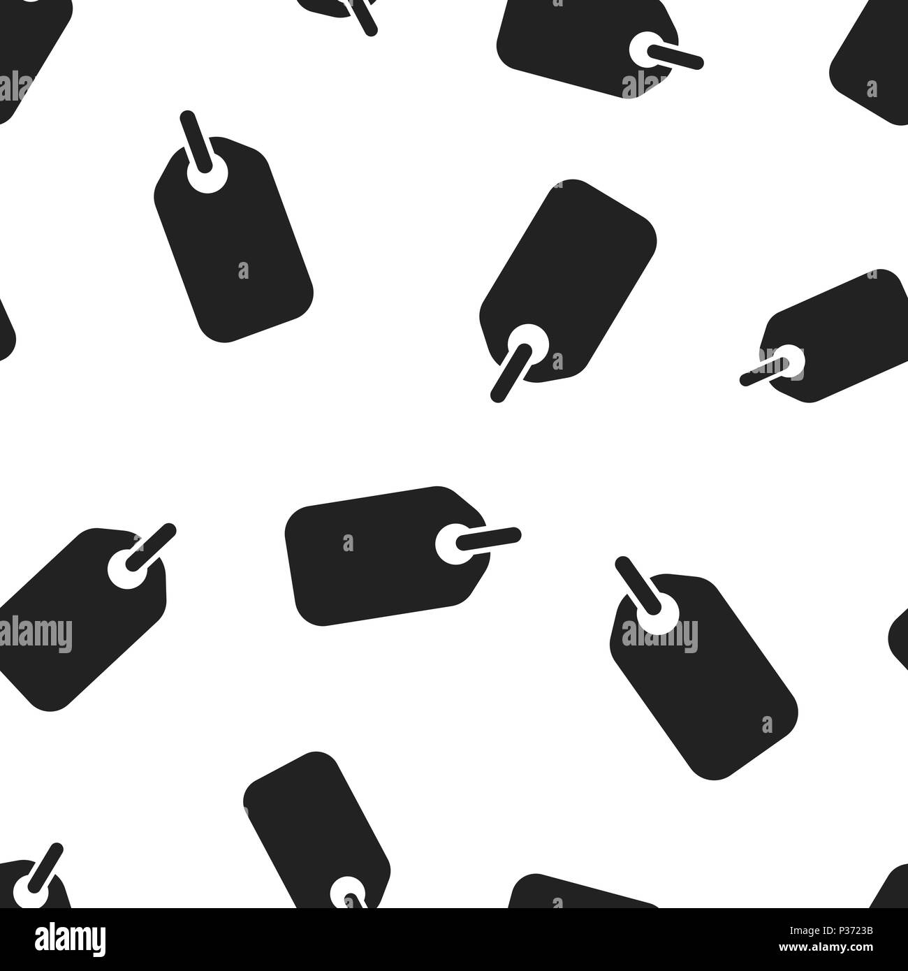 Empty tag icon seamless pattern background. Business concept vector ...