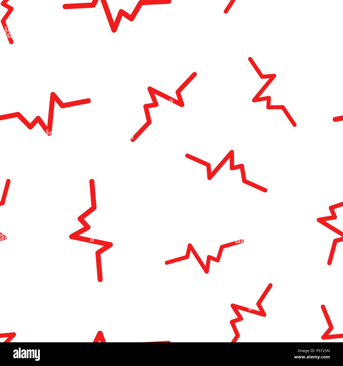 Heartbeat line with heart icon seamless pattern background. Business ...