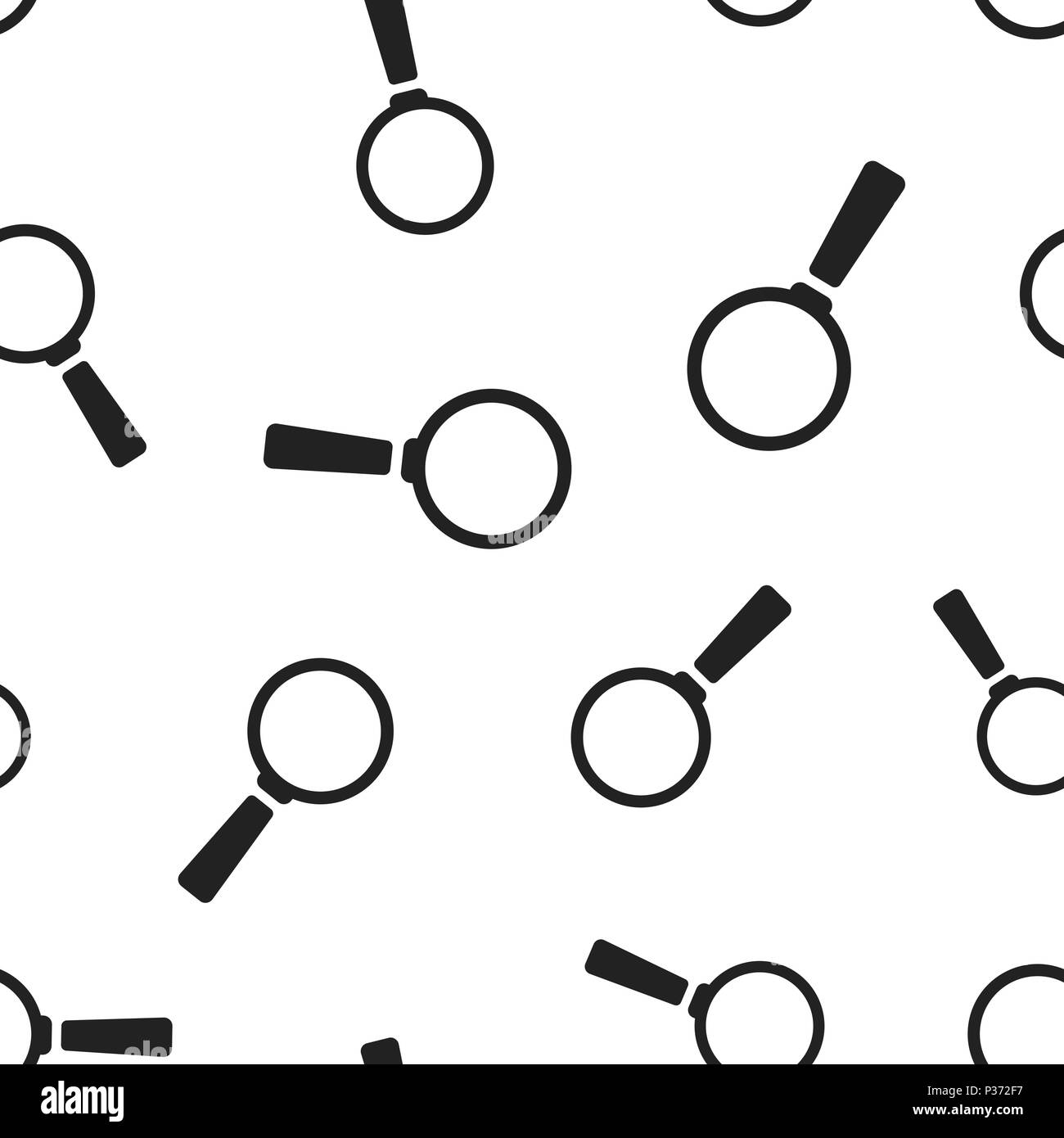 Magnifying glass icon seamless pattern background. Business concept ...