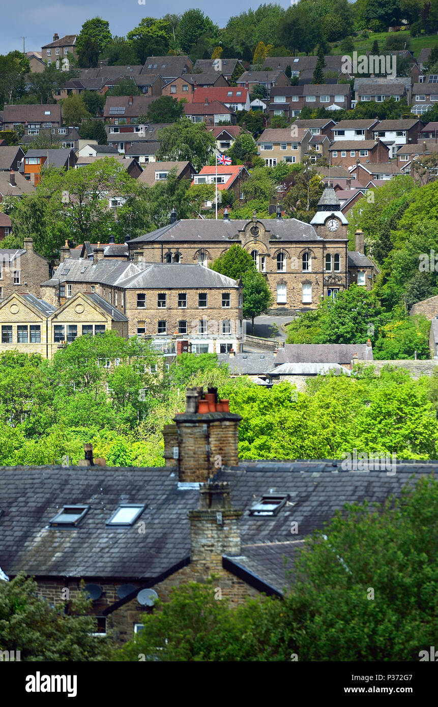 Classic british landscape at the Peak district near Manchester Stock ...