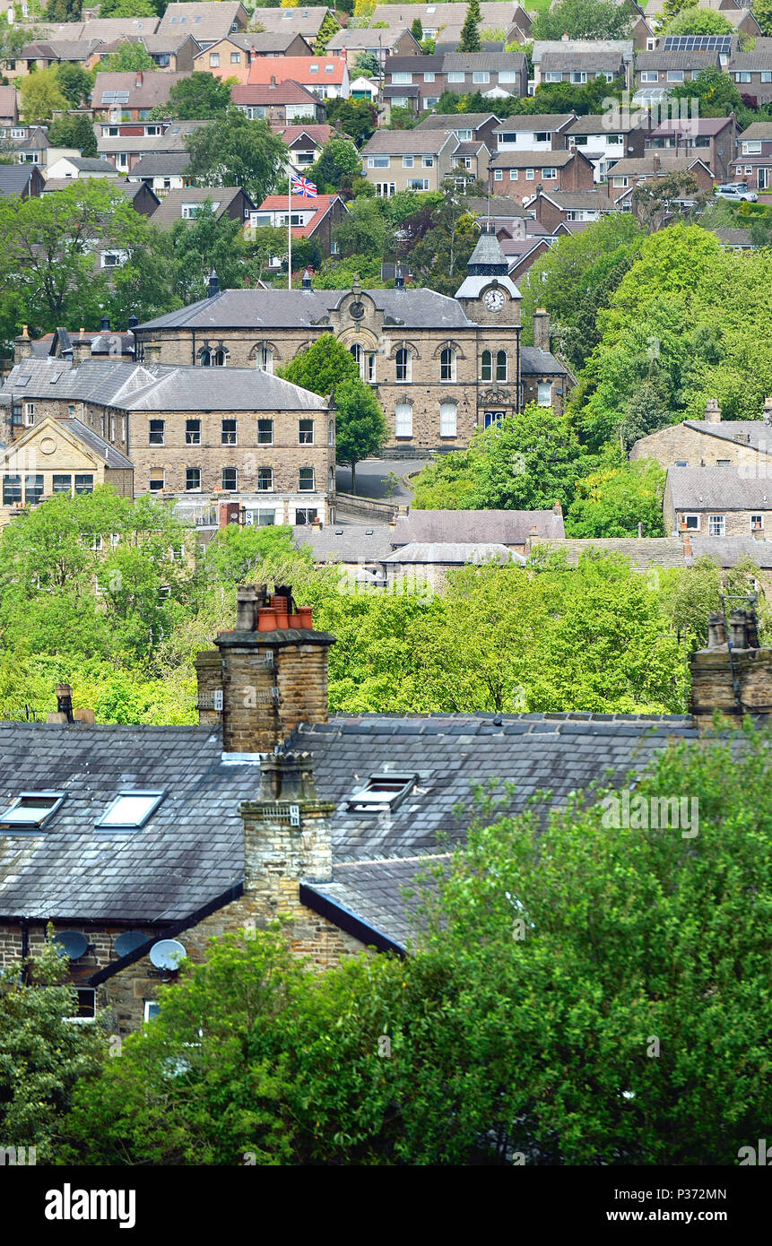 Classic british landscape at the Peak district near Manchester Stock ...