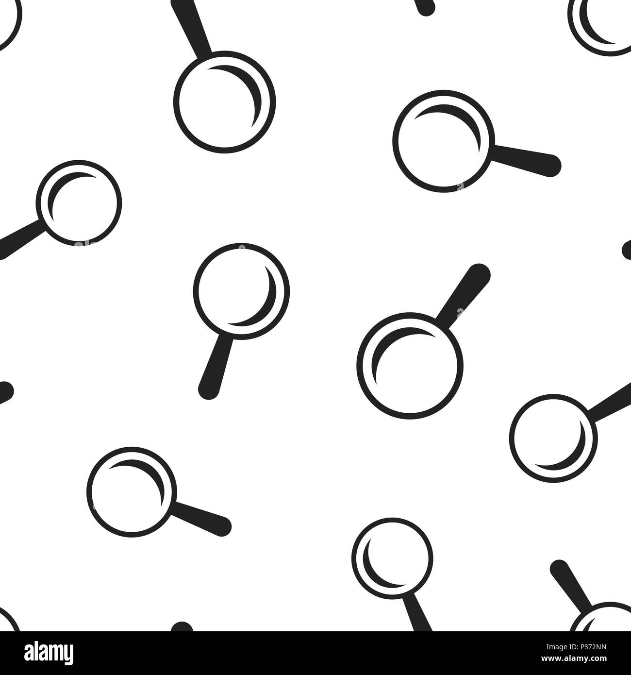 Magnifying glass icon seamless pattern background. Business concept ...