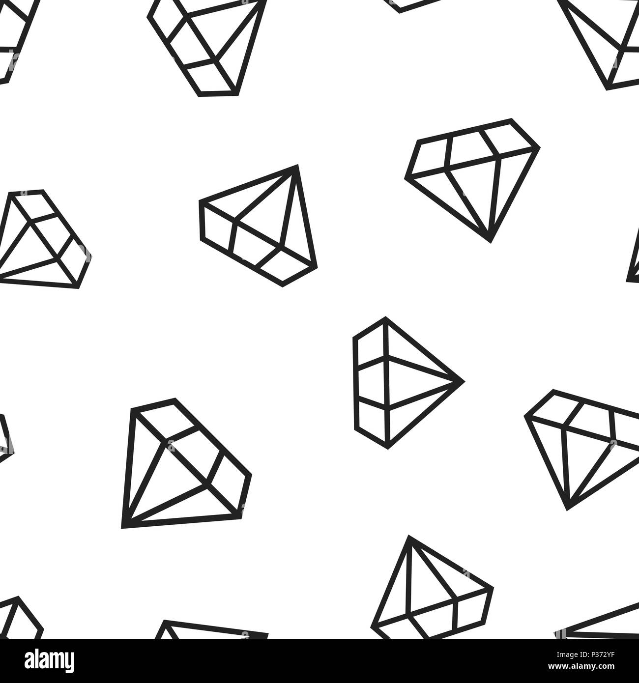 Diamond jewel gem icon seamless pattern background. Business concept ...