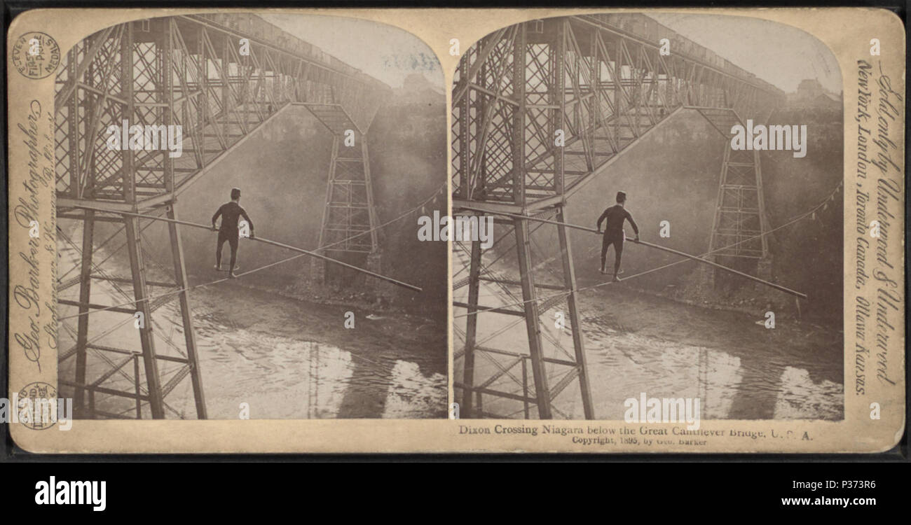87 Dixon crossing Niagara below the Great Cantilever Bridge, U. S. A ...