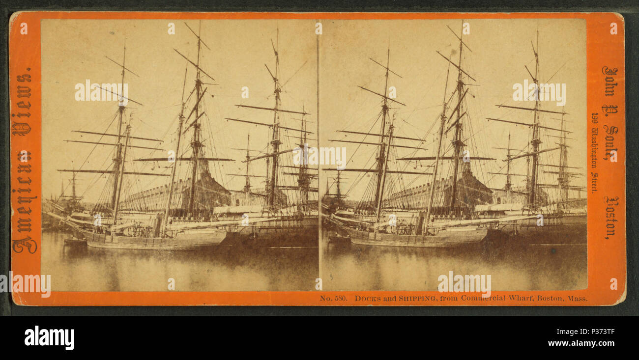 Boston docks 19th century hi-res stock photography and images - Alamy