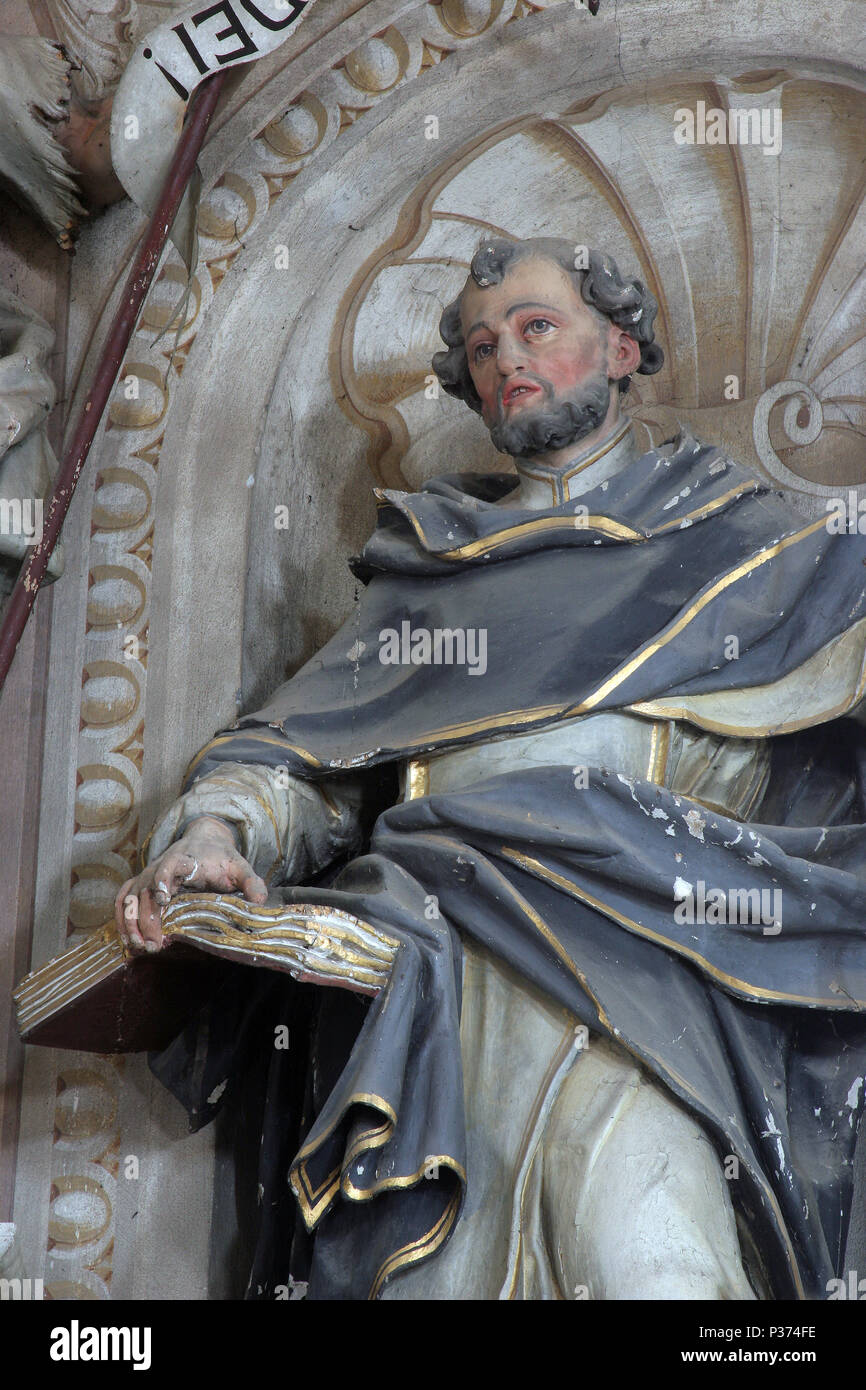 Saint Dominic, main altar in the parish church of Assumption in Sveta ...