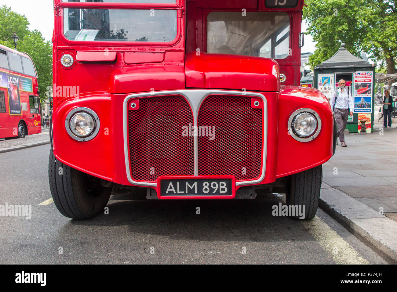 A number 15 bus, one of the Routemaster London double decker buses ...