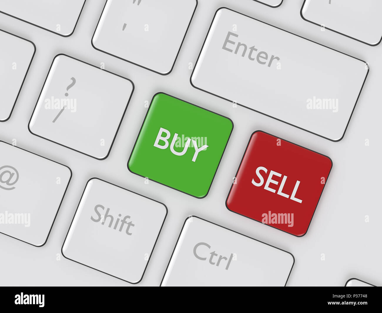 Buy and sell buttons hi-res stock photography and images - Alamy