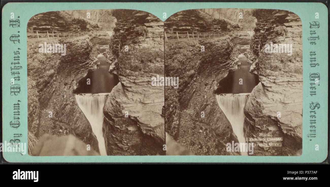 96 Entrance cascade, Watkins Glen, by R. D. Crum Stock Photo - Alamy