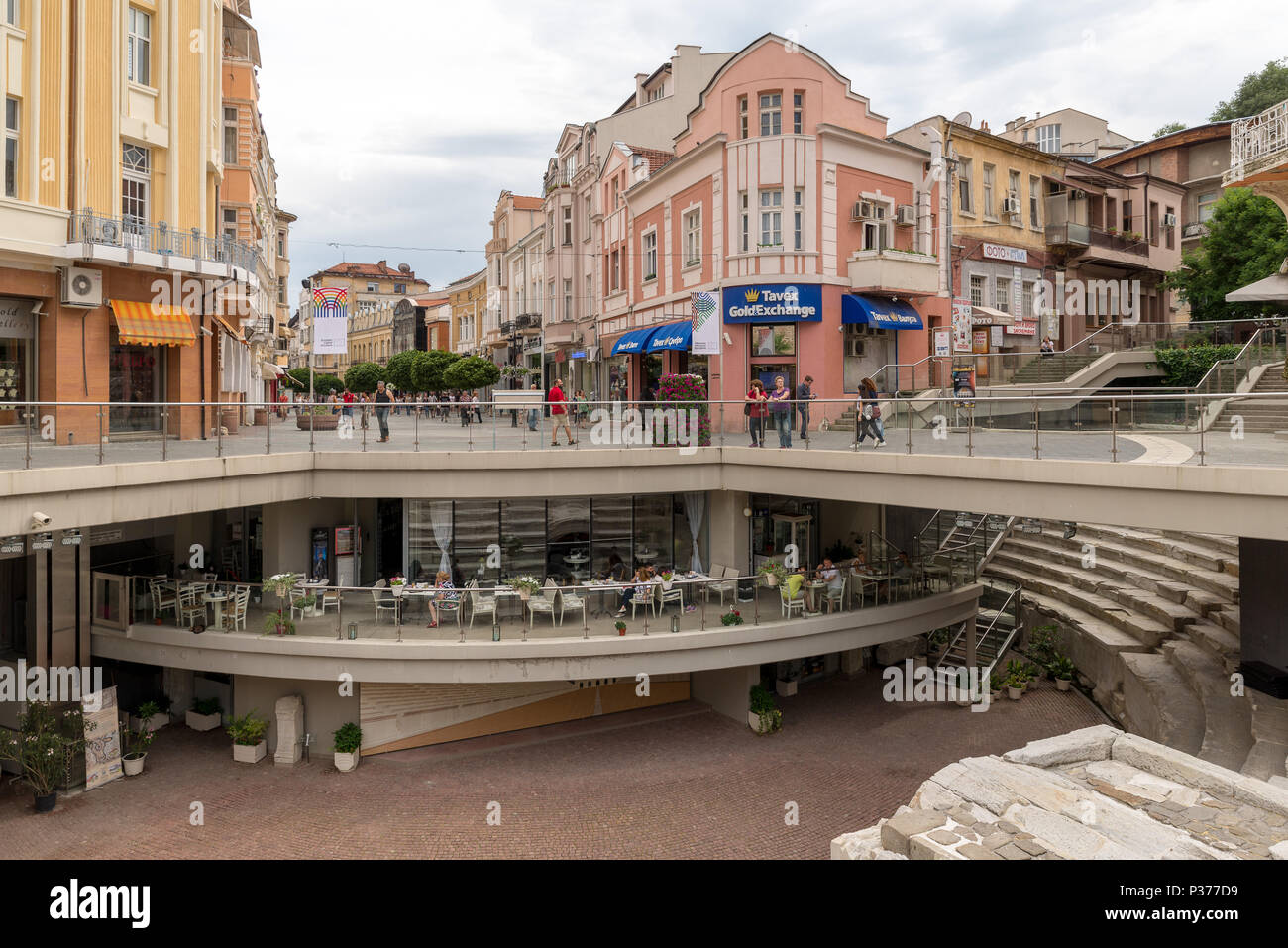 PLOVDIV, BULGARIA - JUNE 6, 2018: The ancient stadium of Philippopolis ...