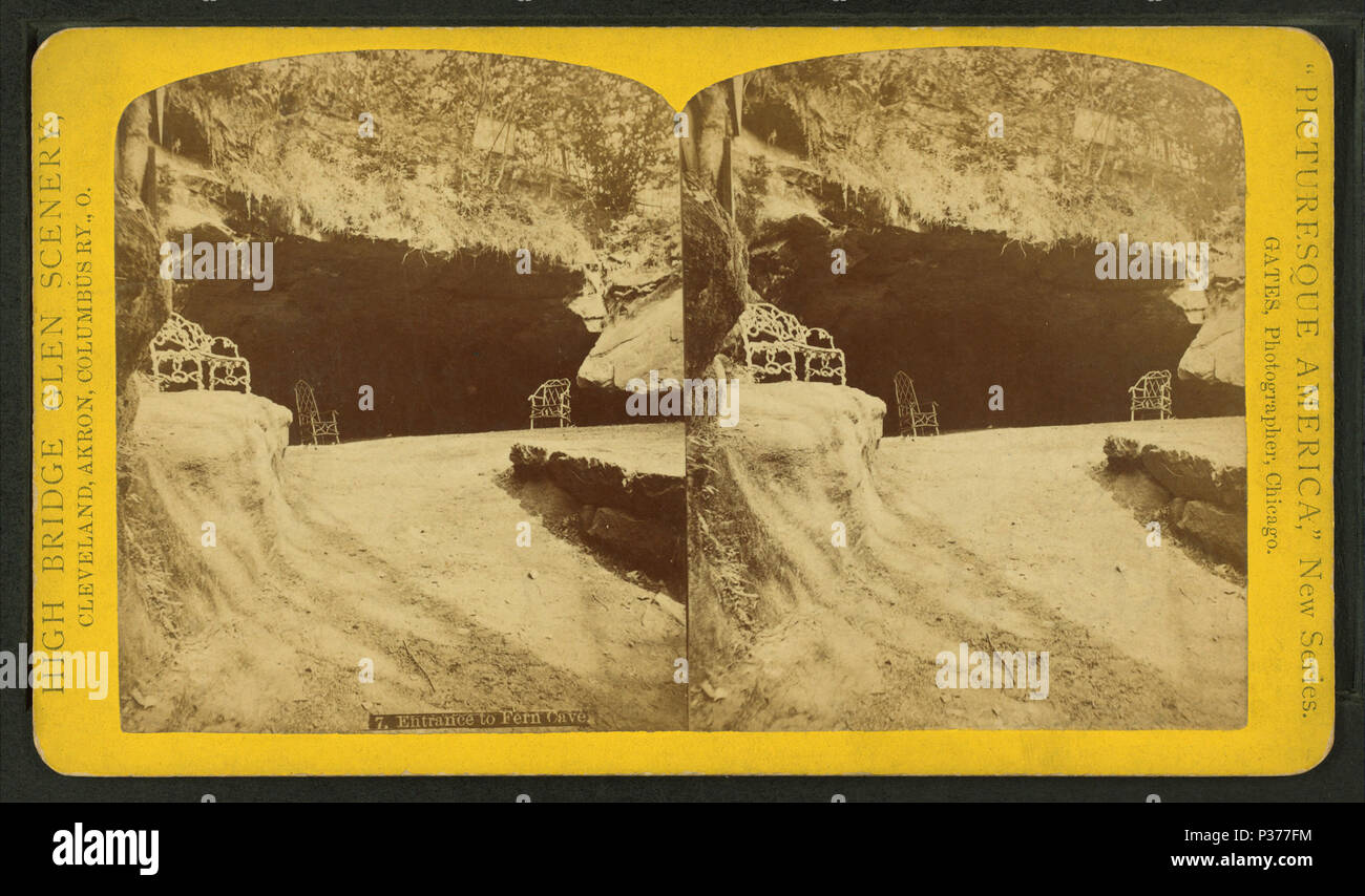 . Entrance to fern cave. Alternate Title: High bridge glens and caves ...