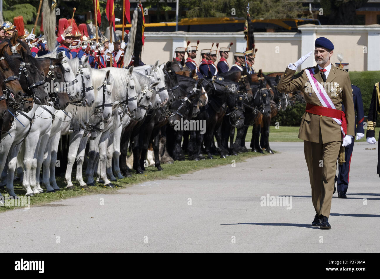 King Felipe VI of Spain attends the oath of loyalty ceremony of new ...