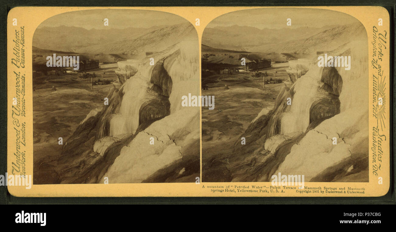 12 A Mountain of 'Petrified Water', Pulpit Terrace of Mammoth Springs ...