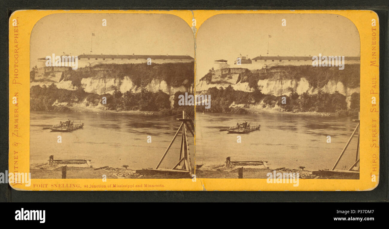 . Fort Snelling, at junction of the Mississippi and Minnesota. Coverage ...
