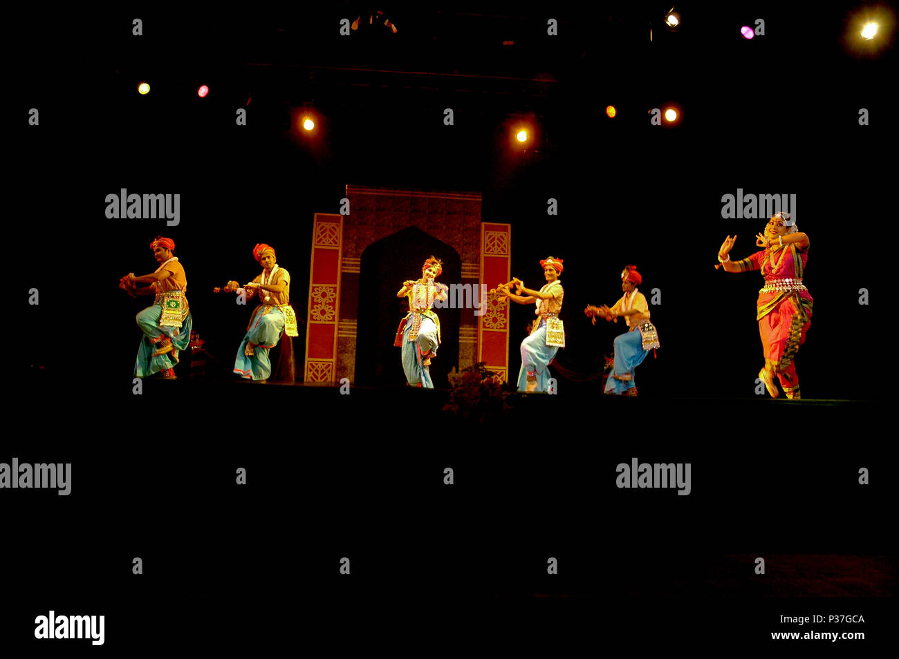 Dancers perform classical dance at a dance festival at Shilpakala ...