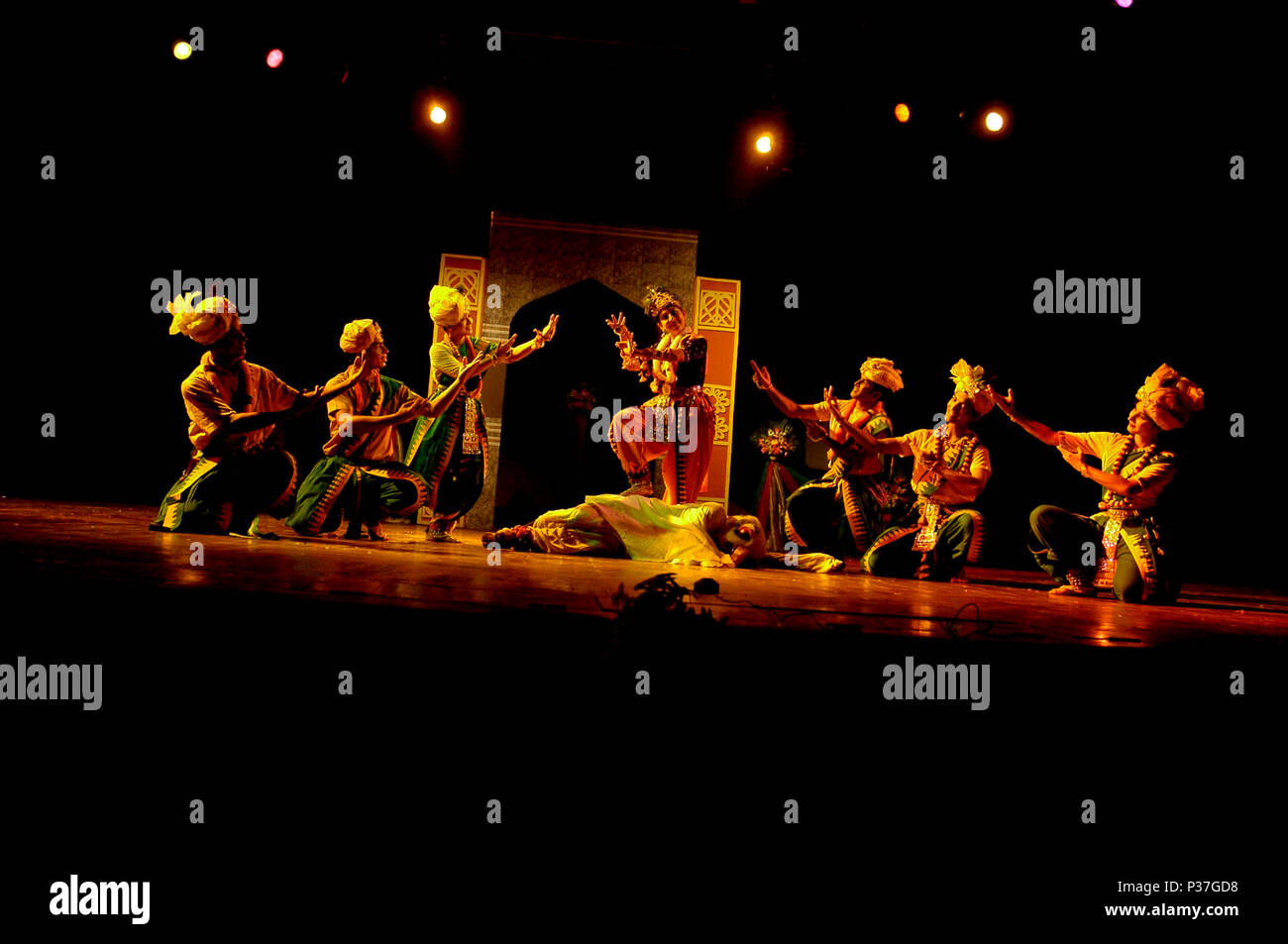 Dancers perform classical dance at a dance festival at Shilpakala ...