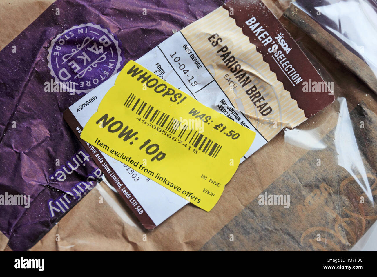 Asda whoops sticker hi-res stock photography and images - Alamy