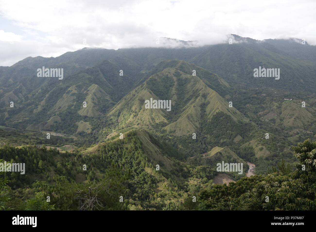 The natural landscape of Nona Mountain in Enrekang District, Indonesia ...
