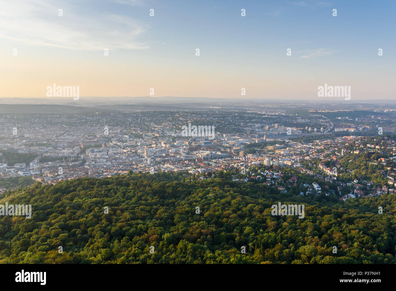 Panorama view green city stuttgart hi-res stock photography and images ...