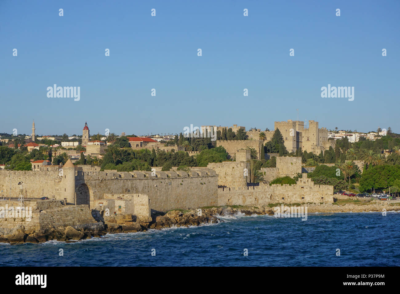 Rhodes, Greece: Medieval walled city created in the mid-14th century by ...