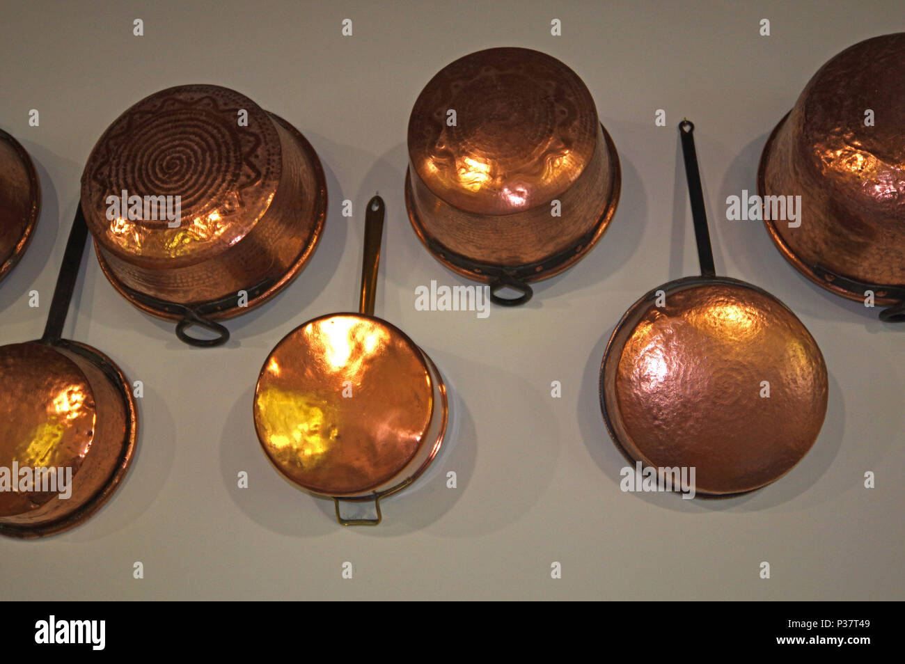 Ancient pots of copper Stock Photo - Alamy