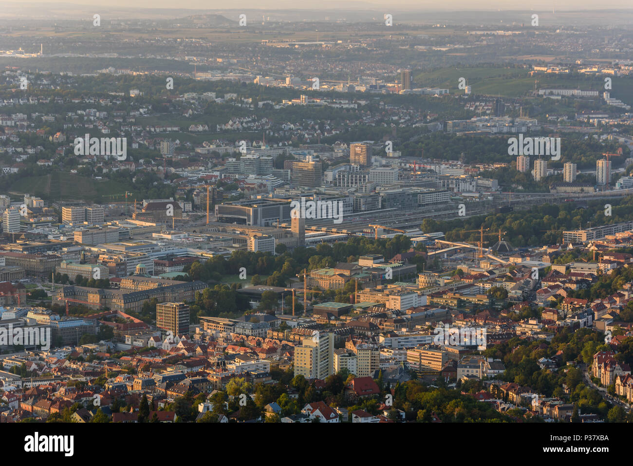 Cityscape stuttgart sunrise hi-res stock photography and images - Alamy