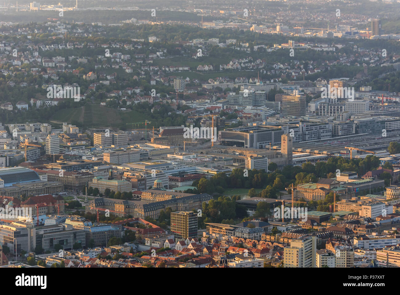 Cityscape stuttgart sunrise hi-res stock photography and images - Alamy