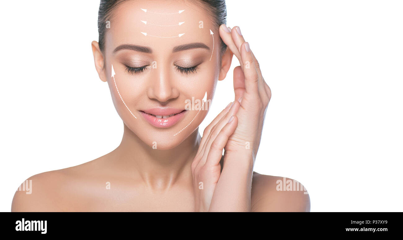 Lines on the face hi-res stock photography and images - Alamy