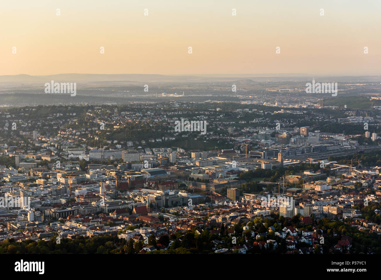 Center of Stuttgart City in Germany - beautiful historical city Stock ...