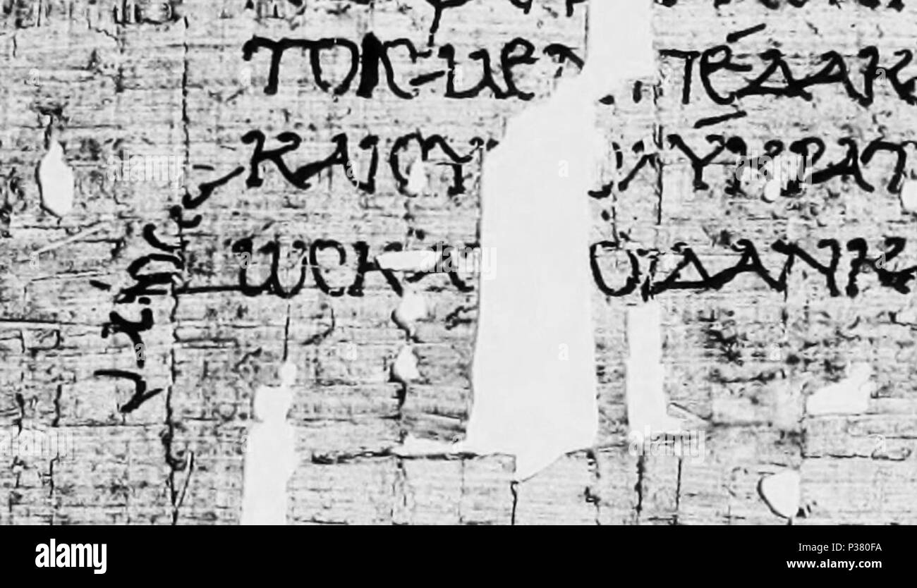 . English: A late-2nd or early 1st century BCE papyrus of Ibycus with a ...