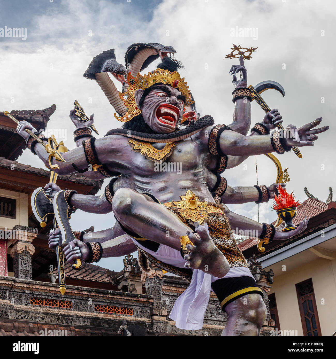 Ogoh-Ogoh, demon statue made for Ngrupuk parade conducted on the eve of ...