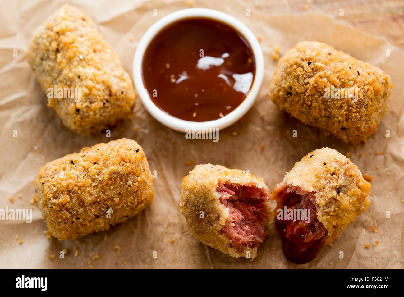 Beef brisket hash with stout brown sauce Stock Photo - Alamy