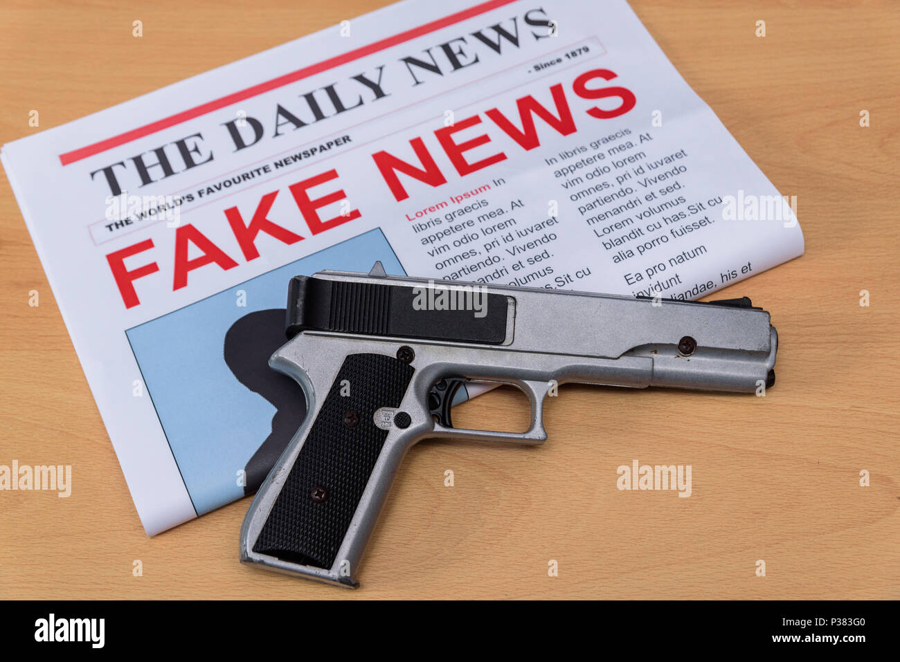 Fake news headline hi-res stock photography and images - Alamy