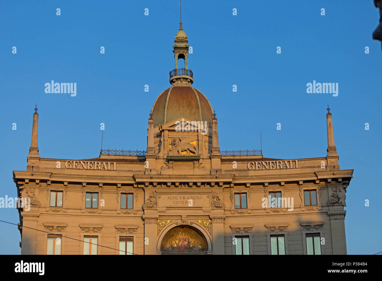 Assicurazioni Generali building in Milan Italy Stock Photo - Alamy
