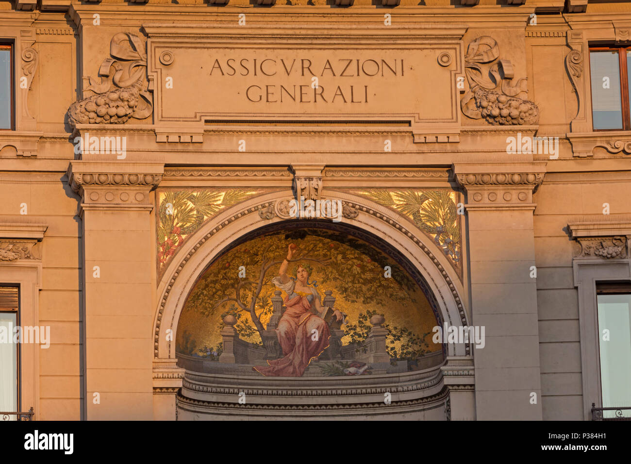 Assicurazioni Generali building in Milan Italy Stock Photo - Alamy