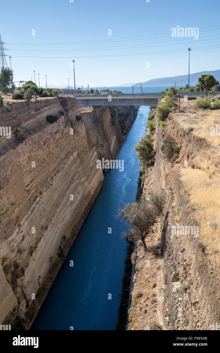 Corinth Canal is a canal that connects the Gulf of Corinth with the ...