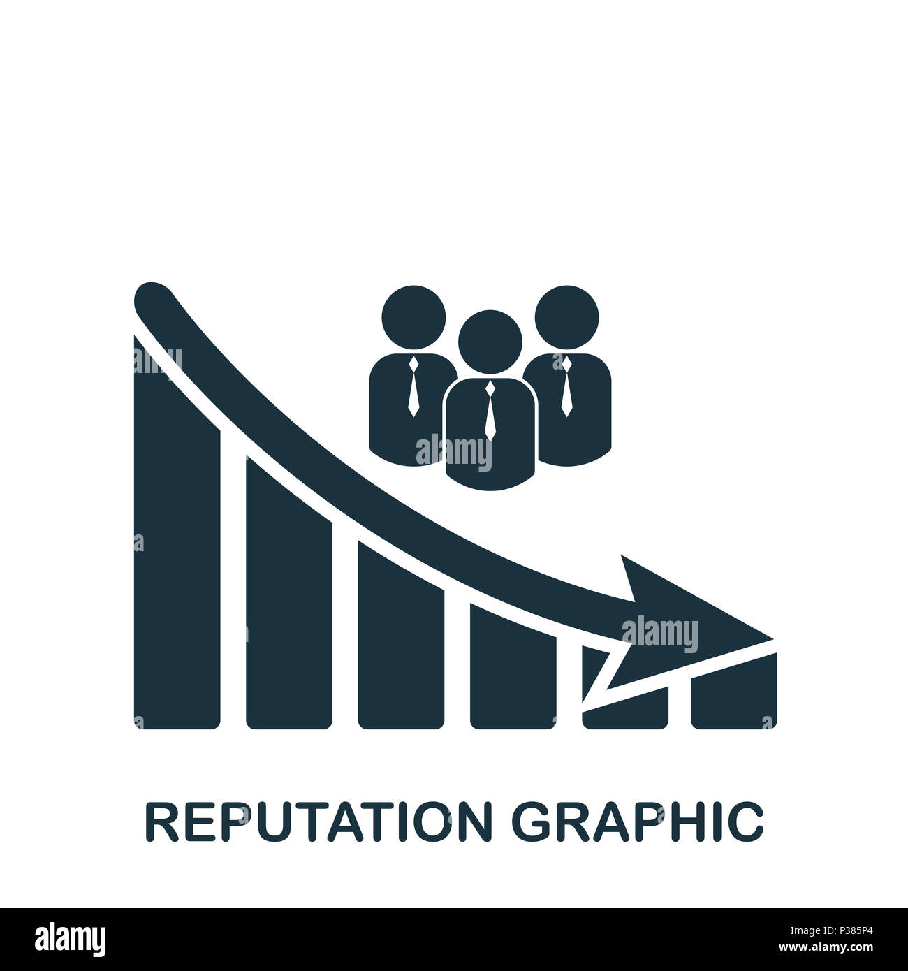 Bar chart decrease icon Cut Out Stock Images & Pictures - Alamy