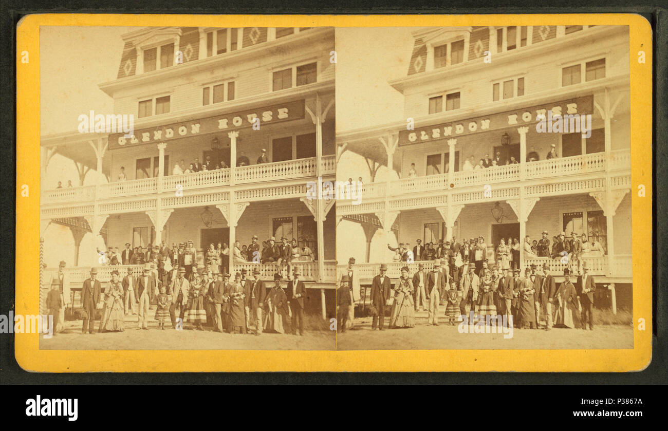 . Glendon House. Group of people posing. Coverage: 1870?-1895?. Source ...