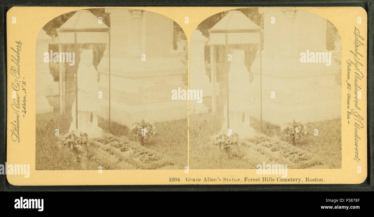 127 Grace Allen's statue, Forest Hills cemetery, Boston, by Littleton ...