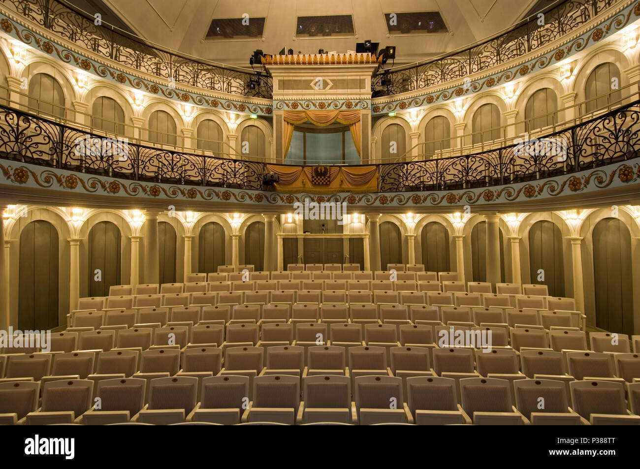 Putbus, Germany, interior shot of the theater of Putbus Stock Photo - Alamy
