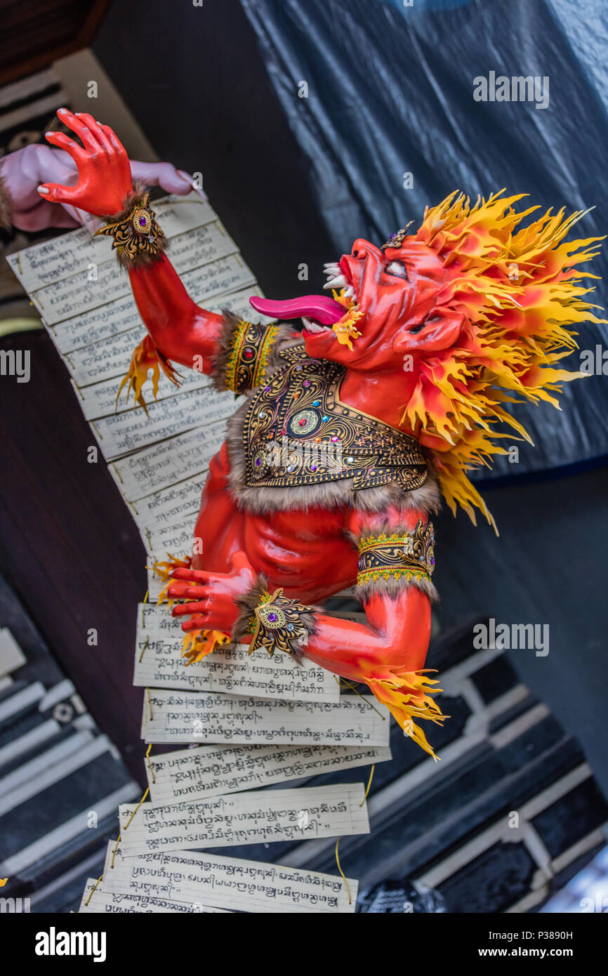 Ogoh-Ogoh, demon statue made for Ngrupuk parade conducted on the eve of ...