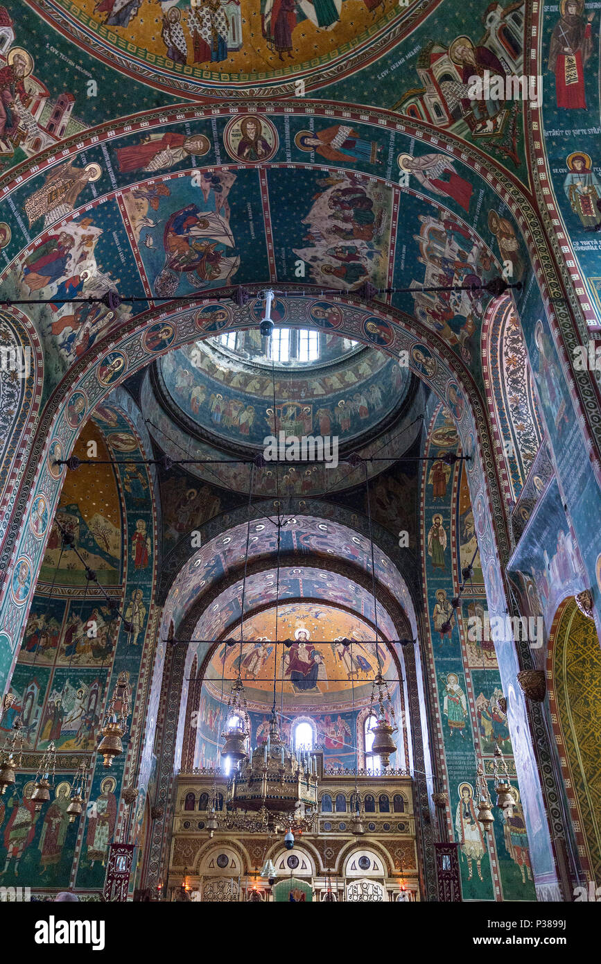 CONSTANTA, ROMANIA - JUNE 4, 2018: Interior of the Orthodox Cathedral ...