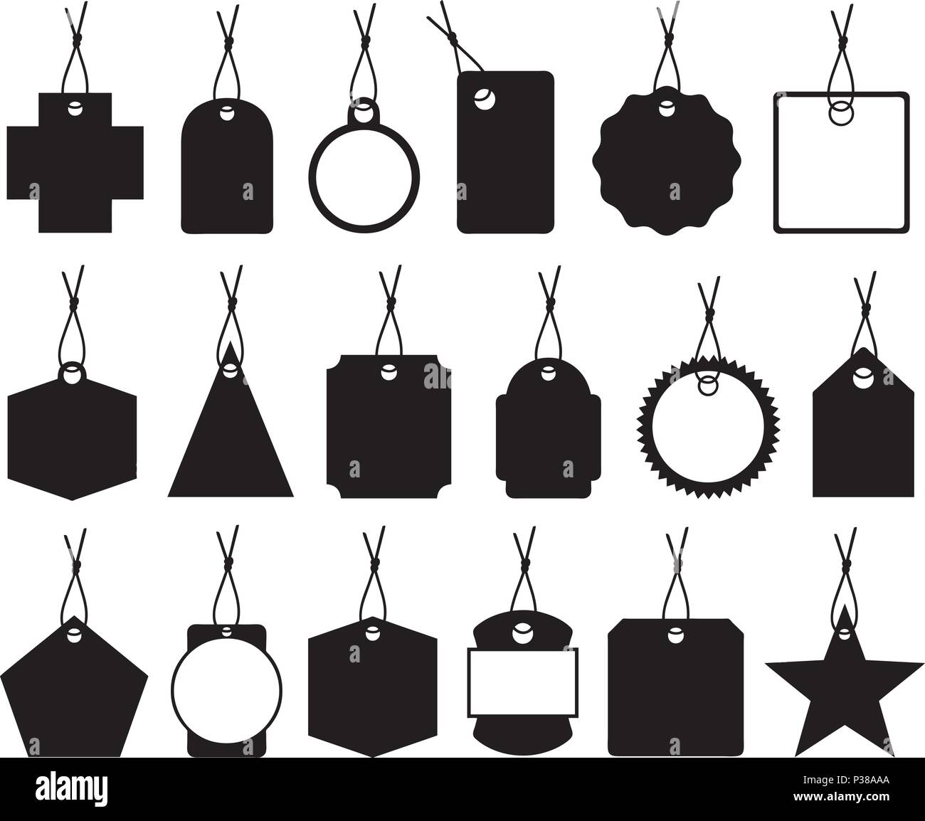 Set of different price tags isolated on white Stock Vector Image & Art ...