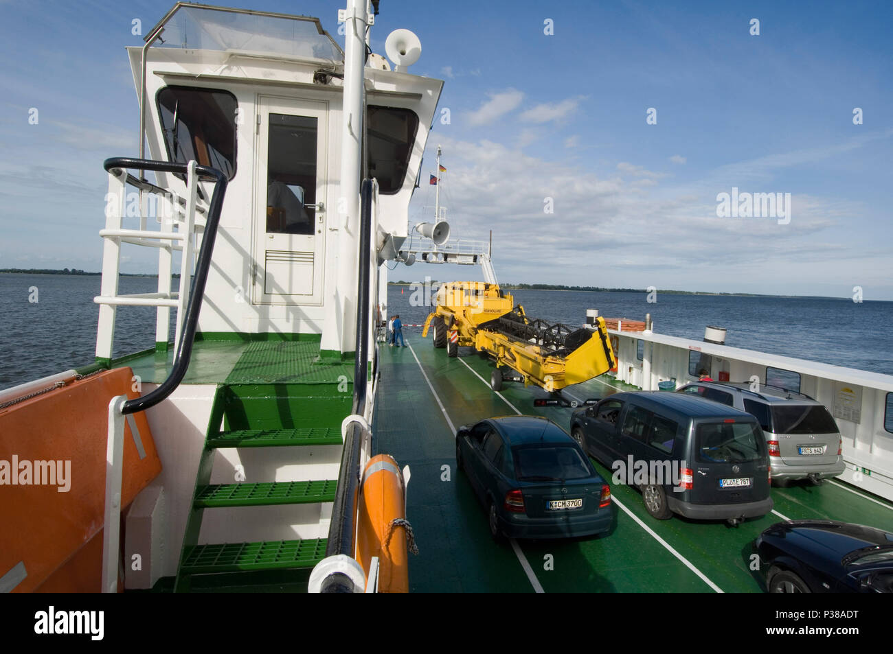 Glewitz, Germany, cars on the Ruegenfaehre Stock Photo - Alamy
