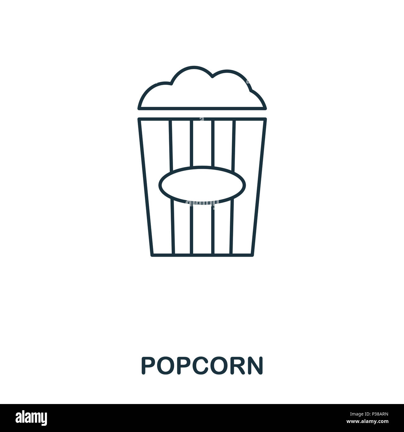 Popcorn Outline Printable