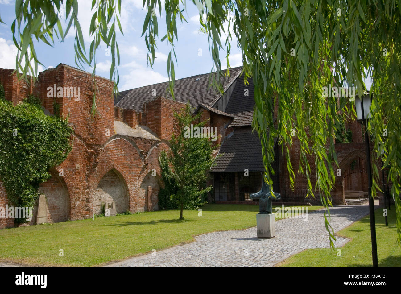 Stralsund, Germany, ruin of the monastery church of St. John's Abbey ...