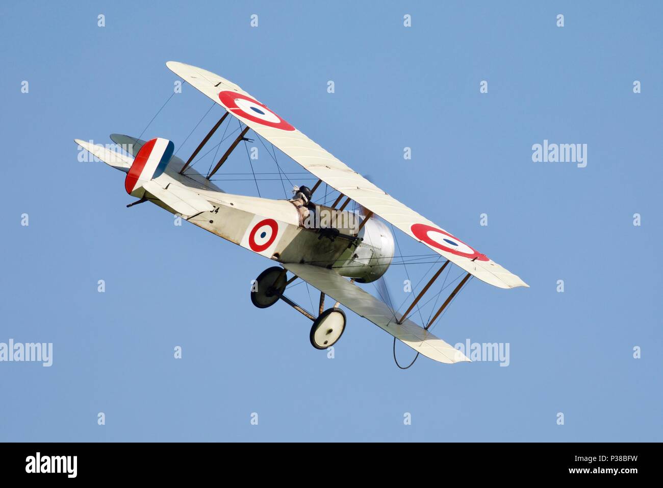 Bristol Scout Type C, No.1264 flying at Shuttleworth Fly Navy airshow ...