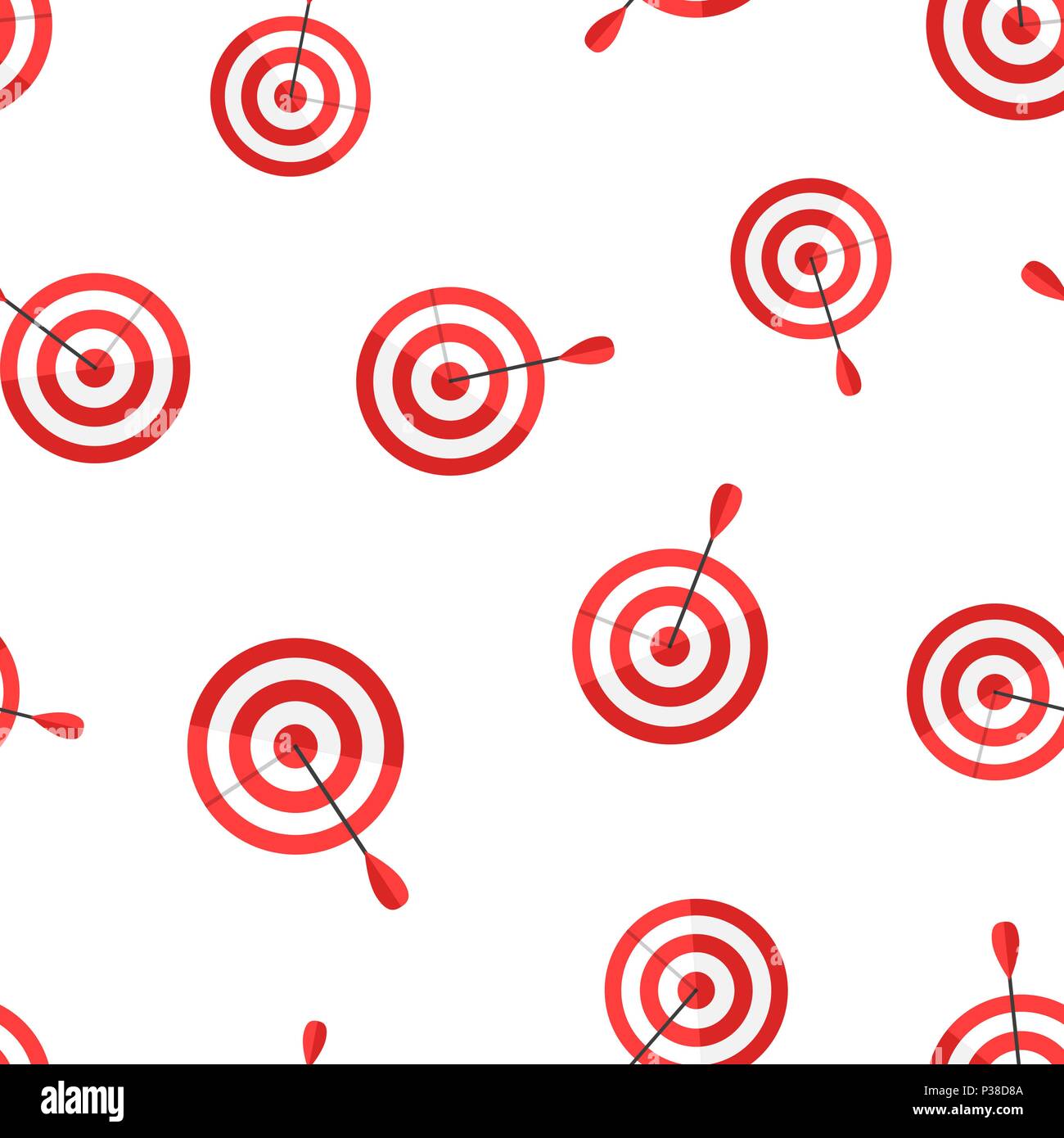 Target aim icon seamless pattern background. Business concept vector ...