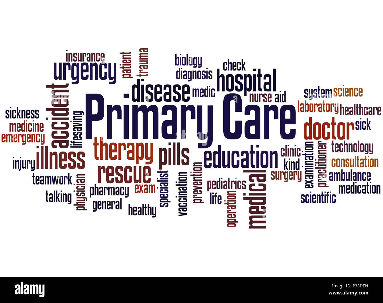 Primary care, word cloud concept on white background Stock Photo - Alamy