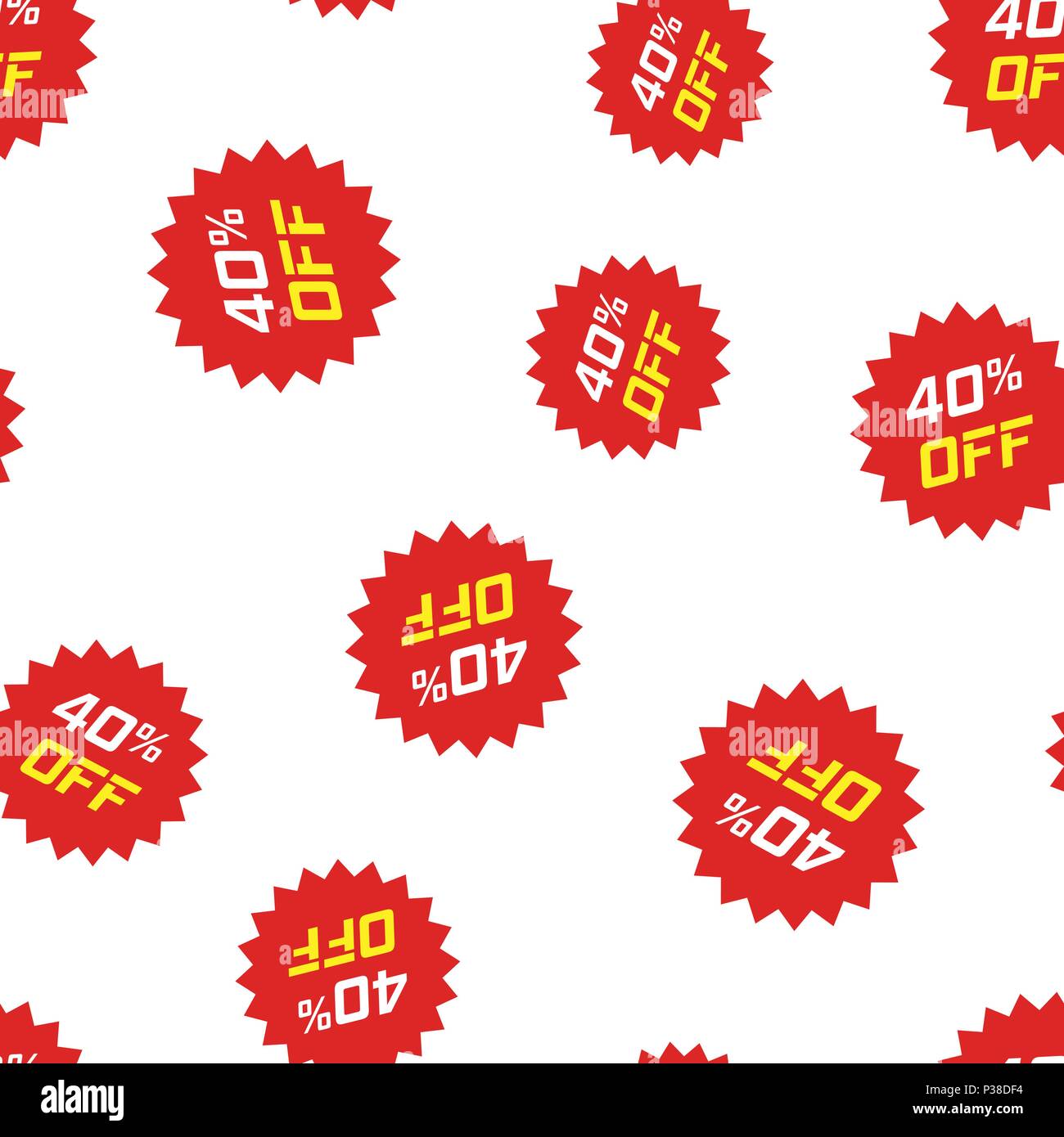 40 percent discount icon symbol Stock Vector Images - Alamy